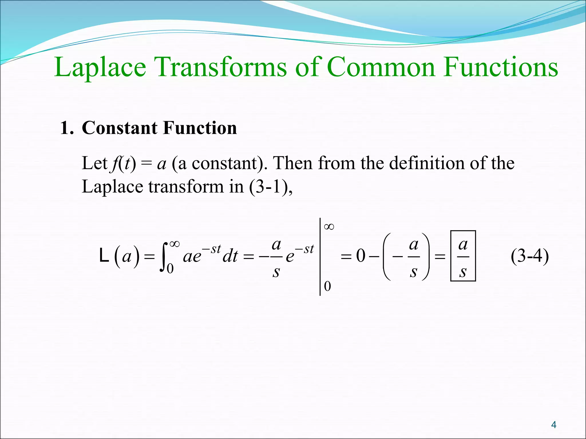 laplace transform and inverse laplace, properties, Inverse Laplace ...