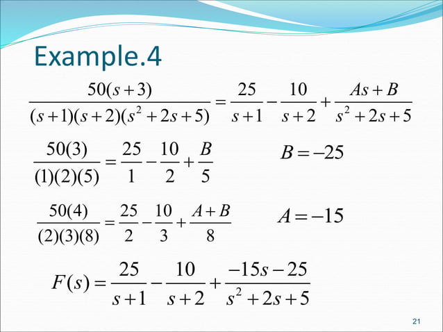 laplace transform and inverse laplace, properties, Inverse Laplace Calculations -by ...
