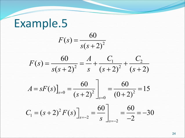 laplace transform and inverse laplace, properties, Inverse Laplace Calculations -by ...