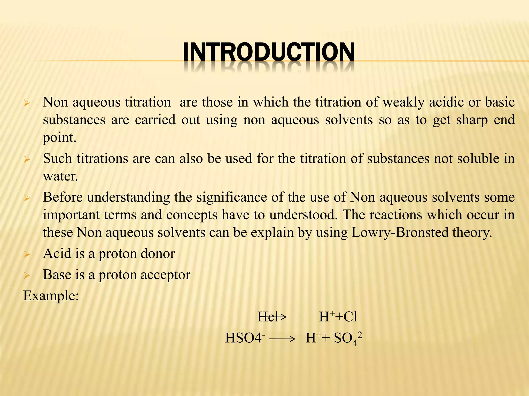 5. non aqueous titrations | PPTX