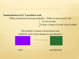 5. non aqueous titrations | PPTX
