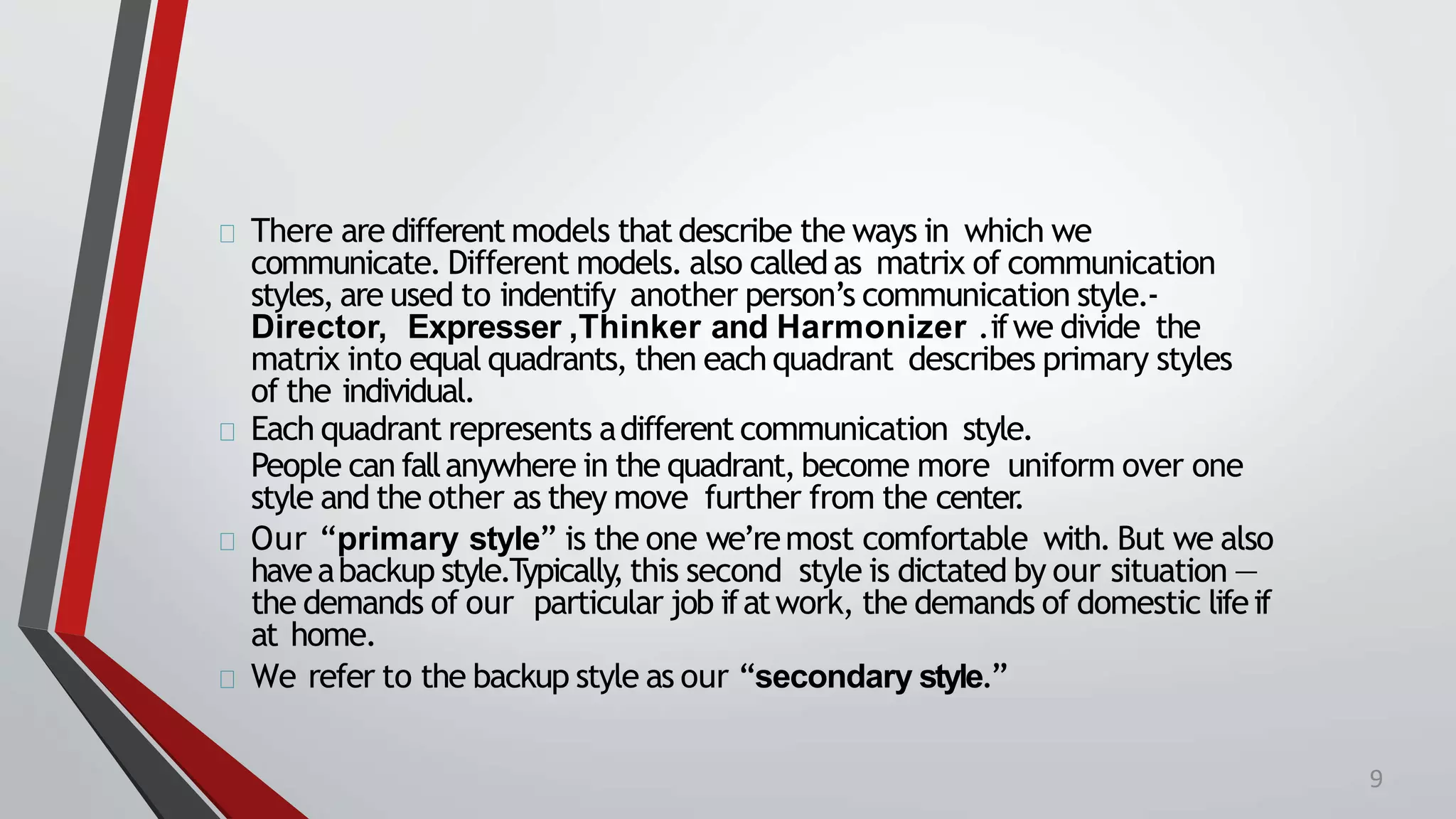 Communication Styles | PPTX