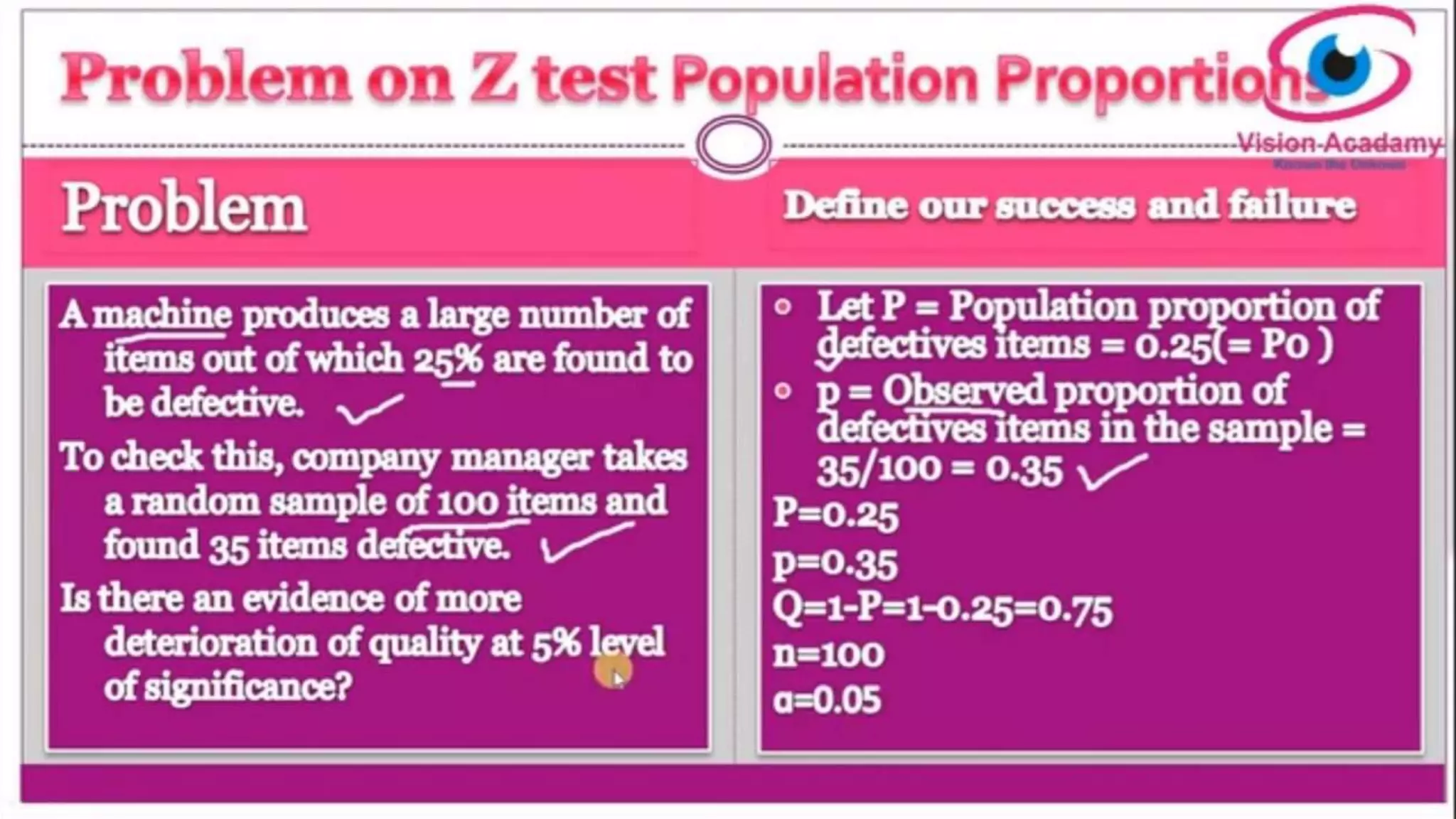 Z - Test - For Population Proportion | PPT