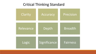 5. critical thinking standard (cts) | PPTX