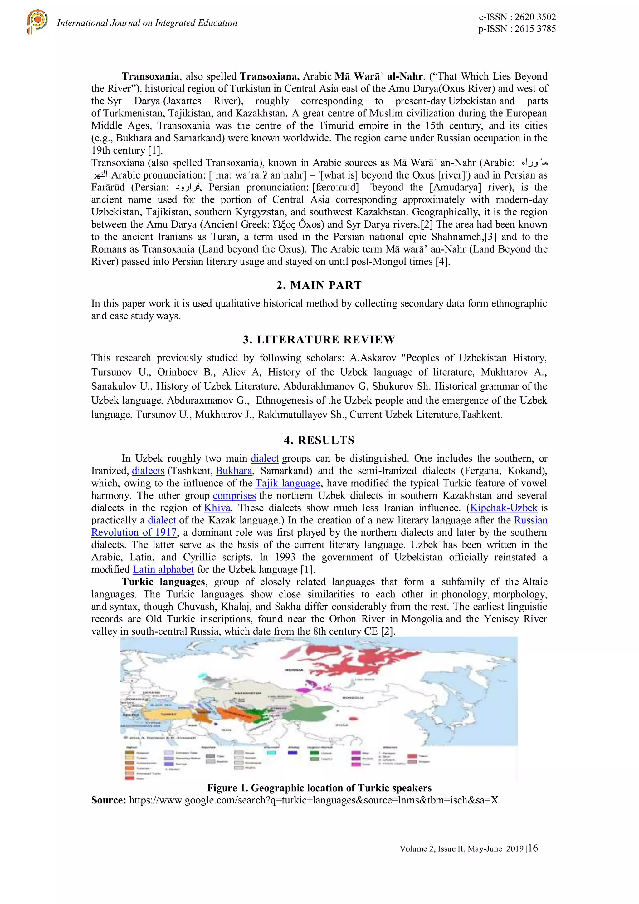 Bilingualism As A Main Communication Factor For Integration Among ...