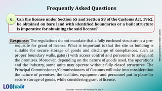 FAQ Manufacture and Other Operations in Customs Warehouse | PPTX