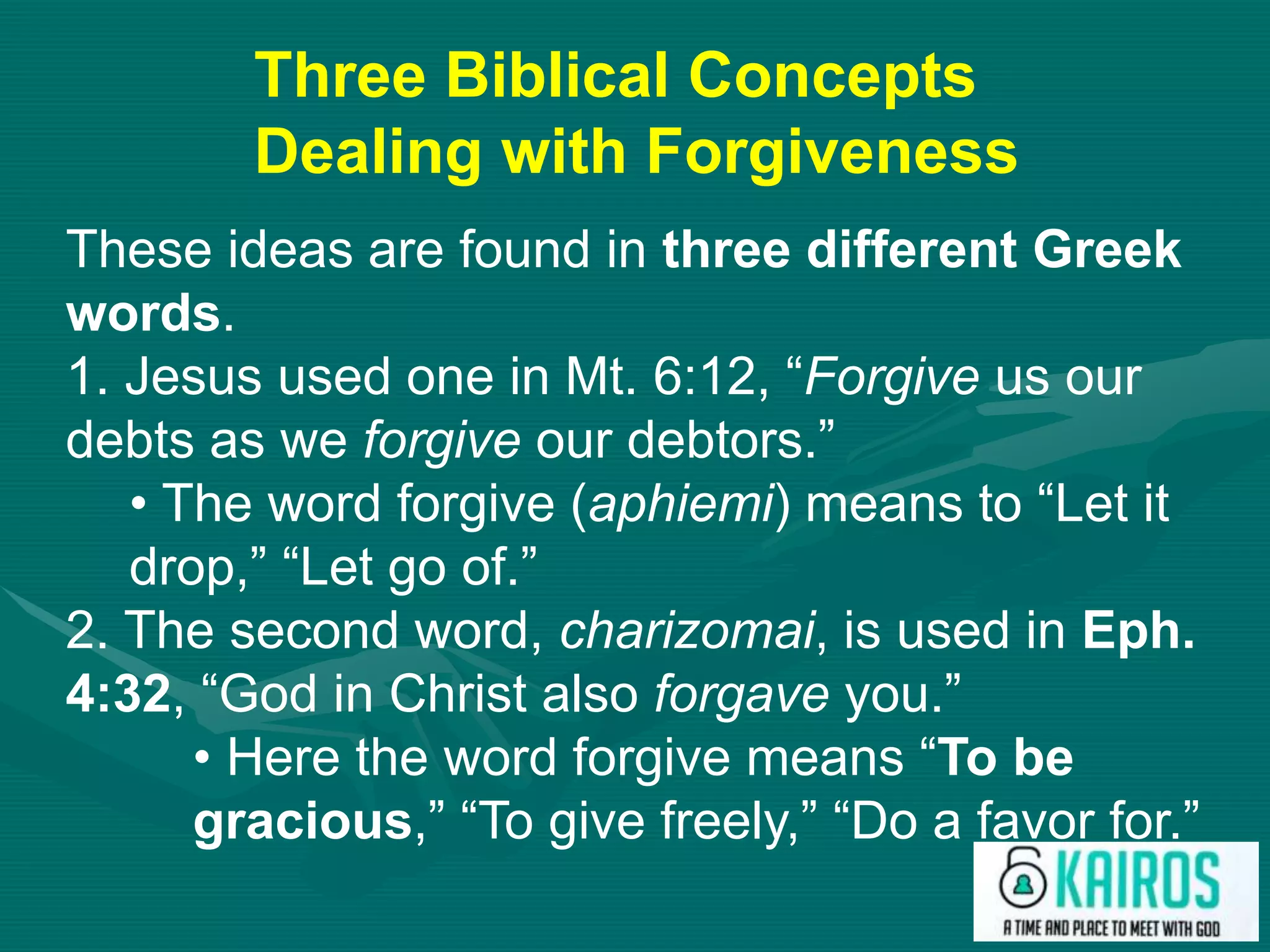 Kairos - 5 (Forgiveness) | PPT