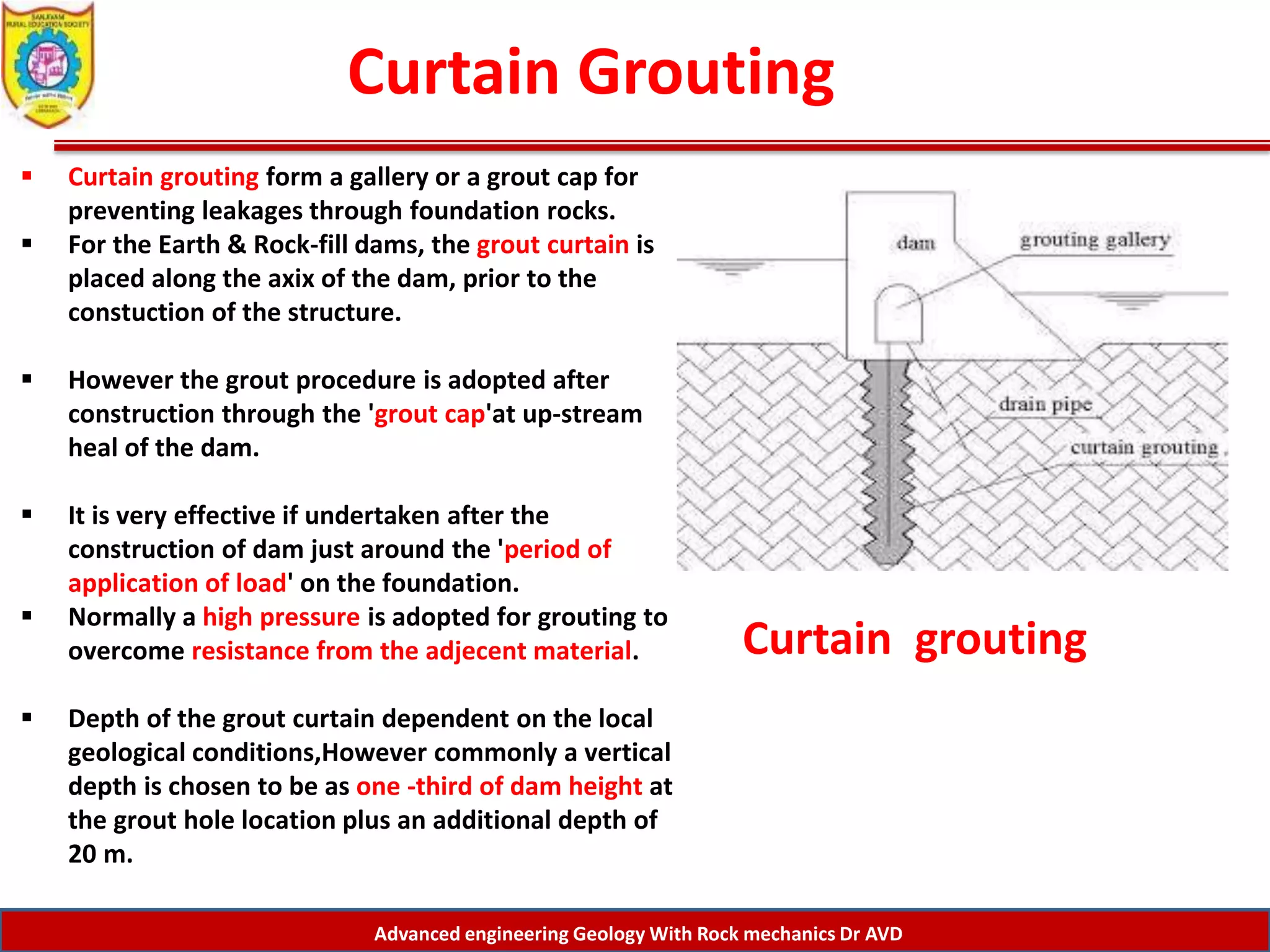 5.8 remedial measures at foundation by methods of grouting | PPTX