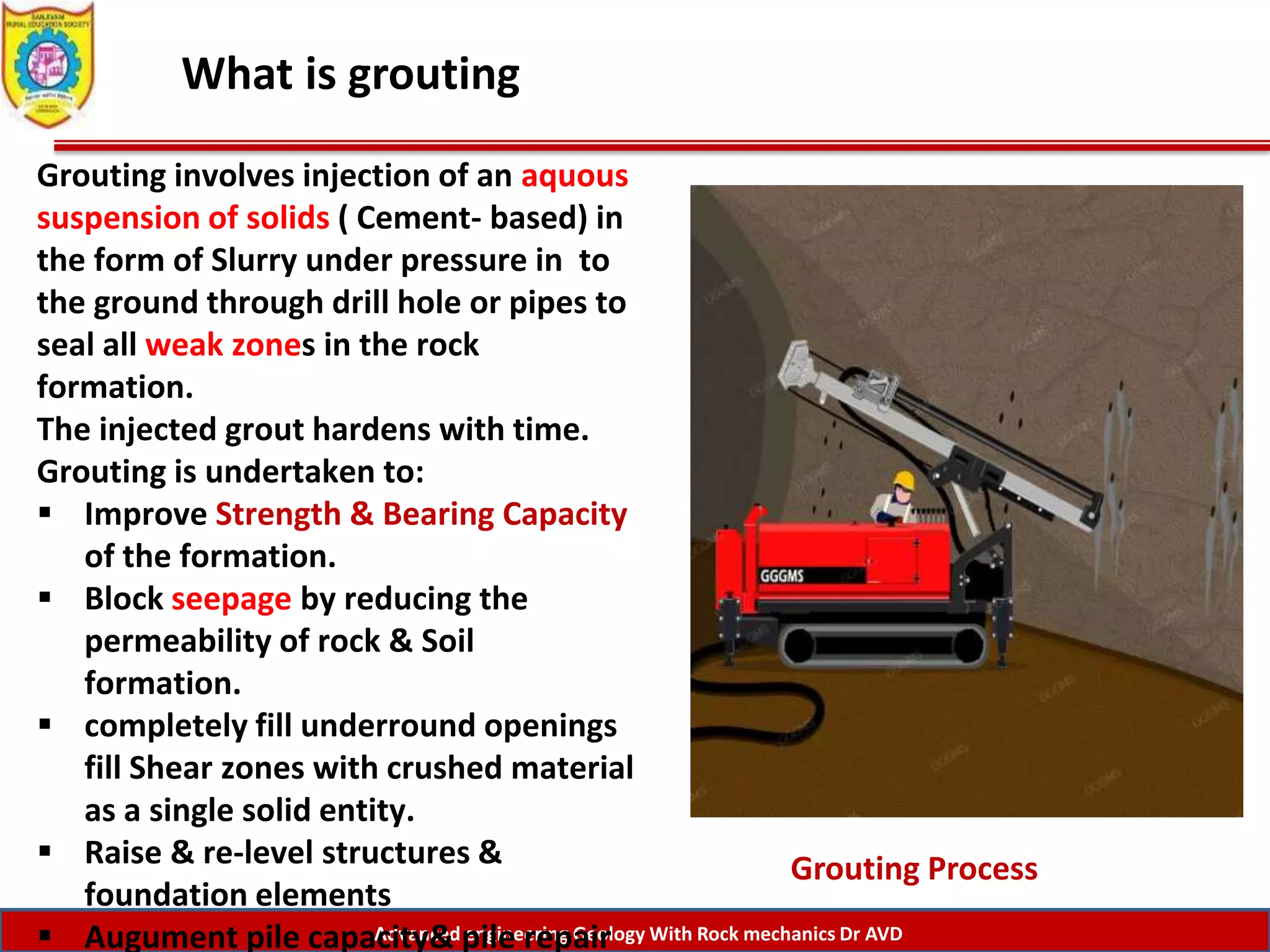 5.8 remedial measures at foundation by methods of grouting | PPTX