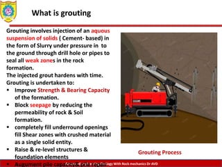 5.8 remedial measures at foundation by methods of grouting | PPTX
