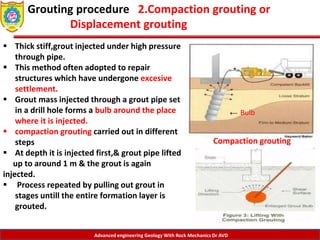 5.8 remedial measures at foundation by methods of grouting | PPTX