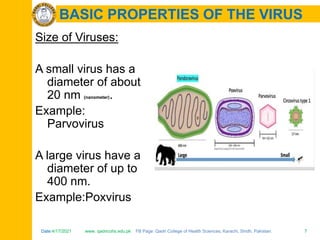 5. Basic properties of virus | PPTX
