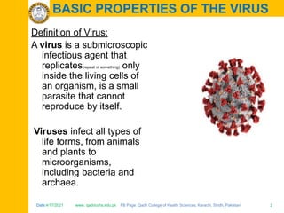 5. Basic properties of virus | PPT