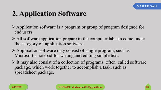 5. software, operating system & application software | PPT