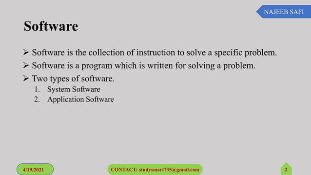 5. software, operating system & application software | PPT