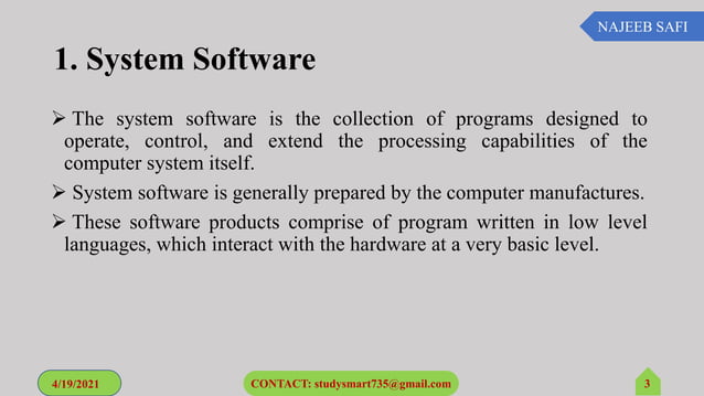 5. software, operating system & application software | PPT