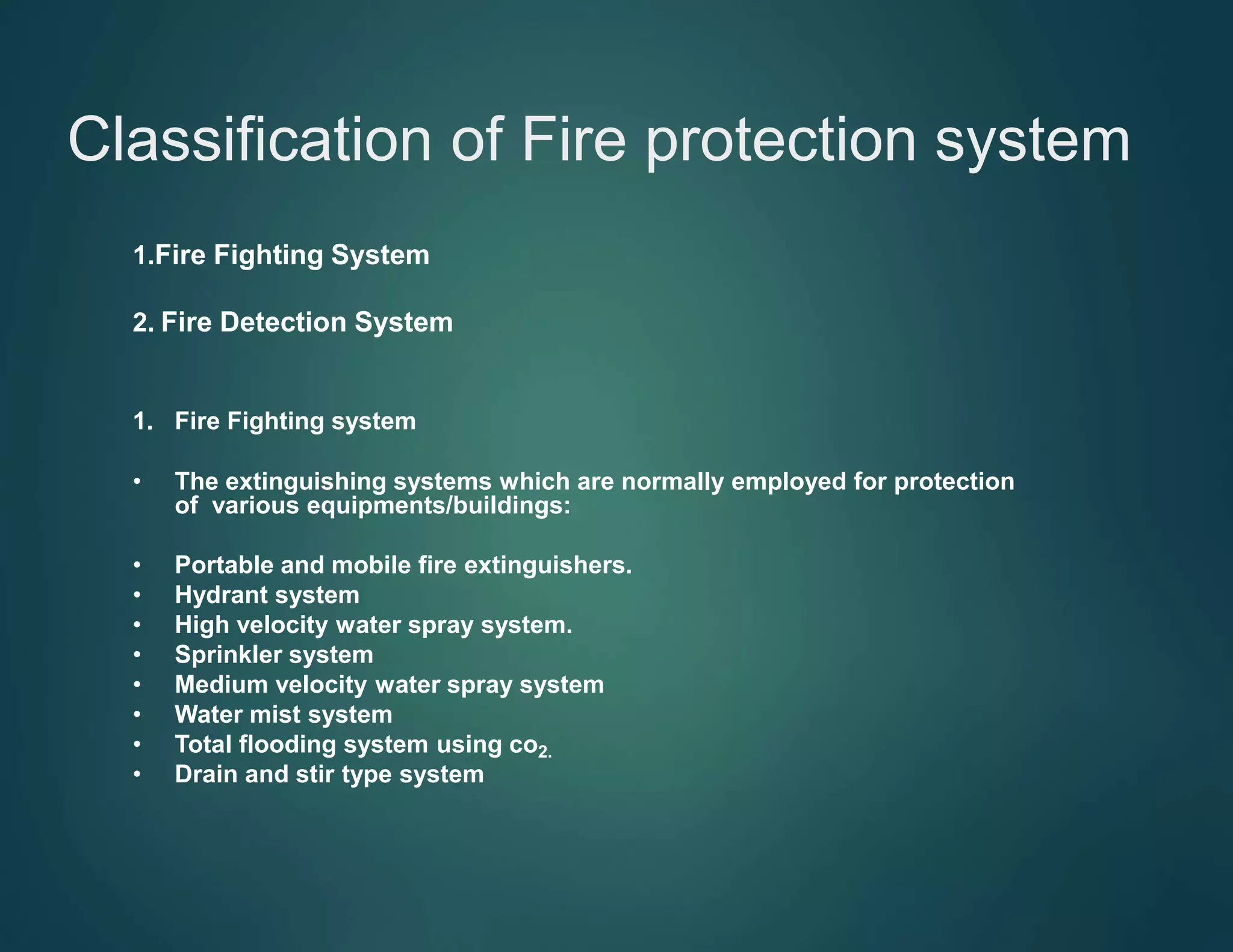 fire fighting System | PPTX