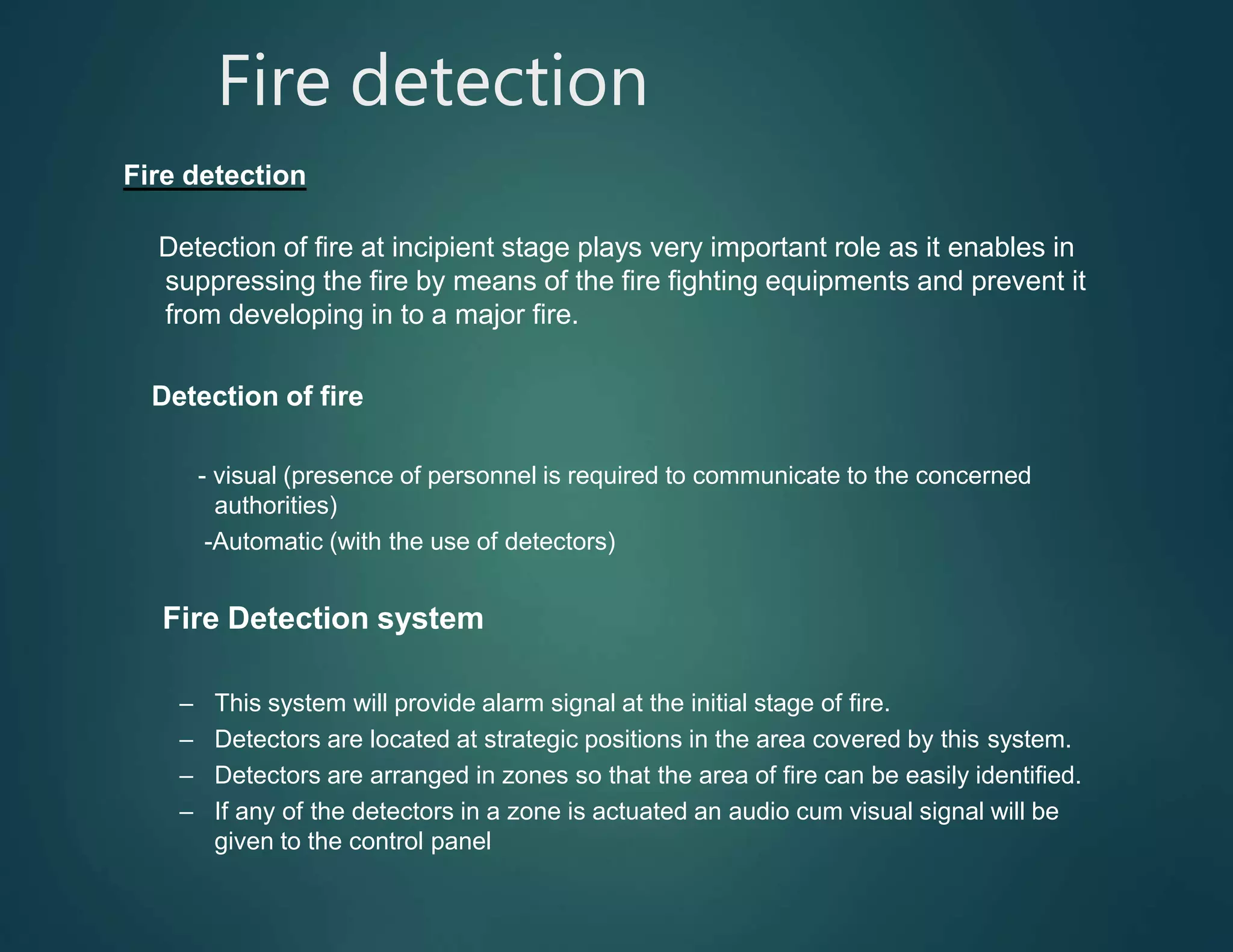 fire fighting System | PPTX