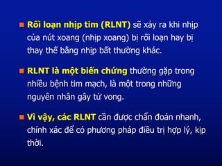 CHẨN ĐOÁN VÀ XƯ TRÍ MỘT SỐ RỐI LOẠN NHỊP TIM THƯỜNG GẶP | PDF