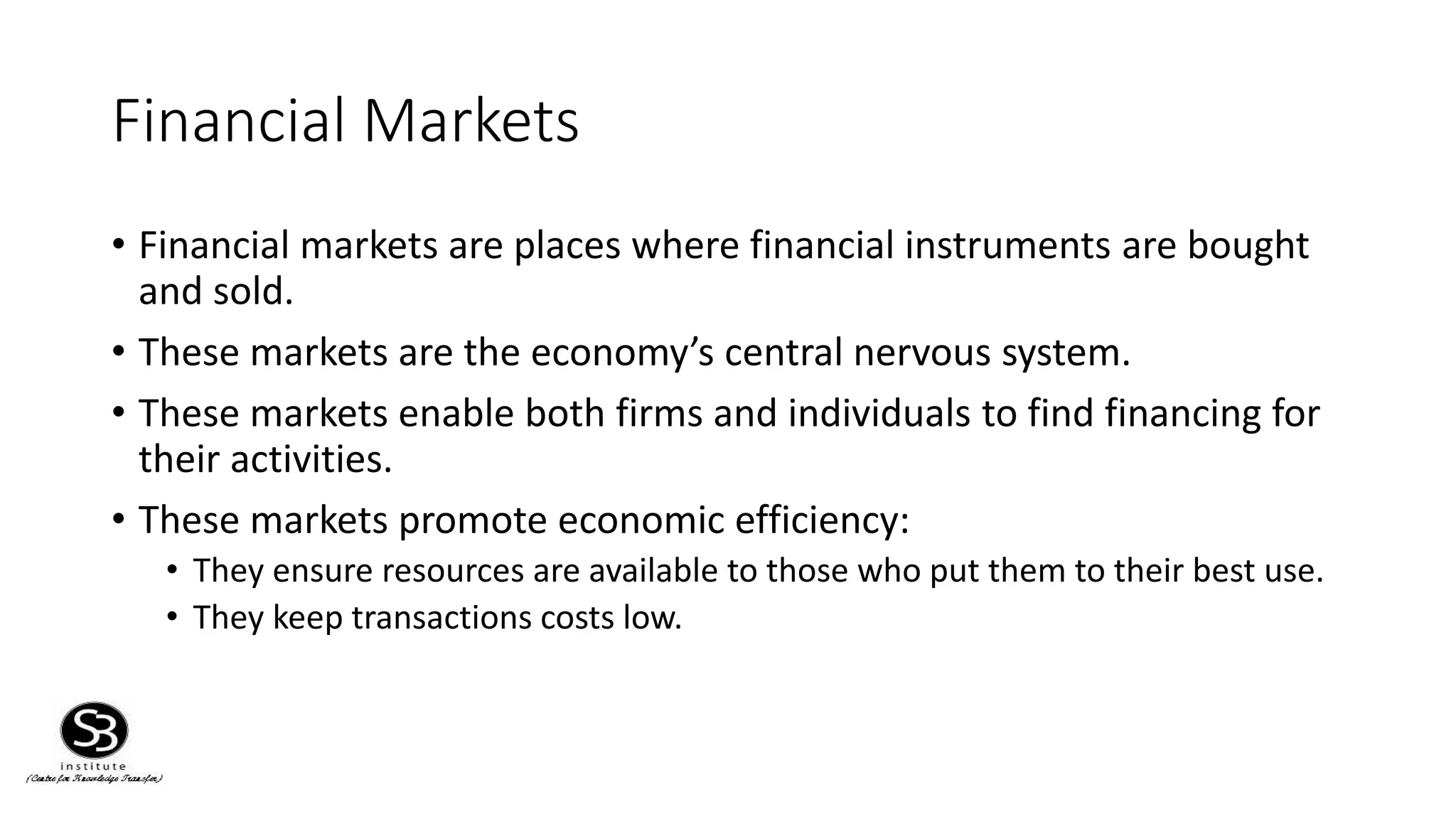 Instruments of financial markets | PPTX