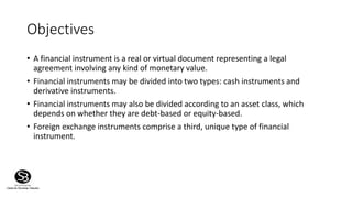 Instruments of financial markets | PPTX