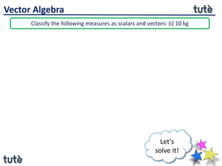 vector algebra - exercise on basics | PPTX