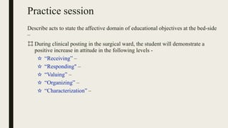 Taxonomy of Educational Objectives - The Affective Domain | PPTX
