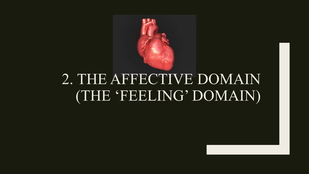 Taxonomy of Educational Objectives - The Affective Domain | PPTX