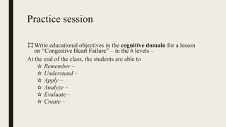 Taxonomy of Educational Objectives - The Cognitive Domain | PPT