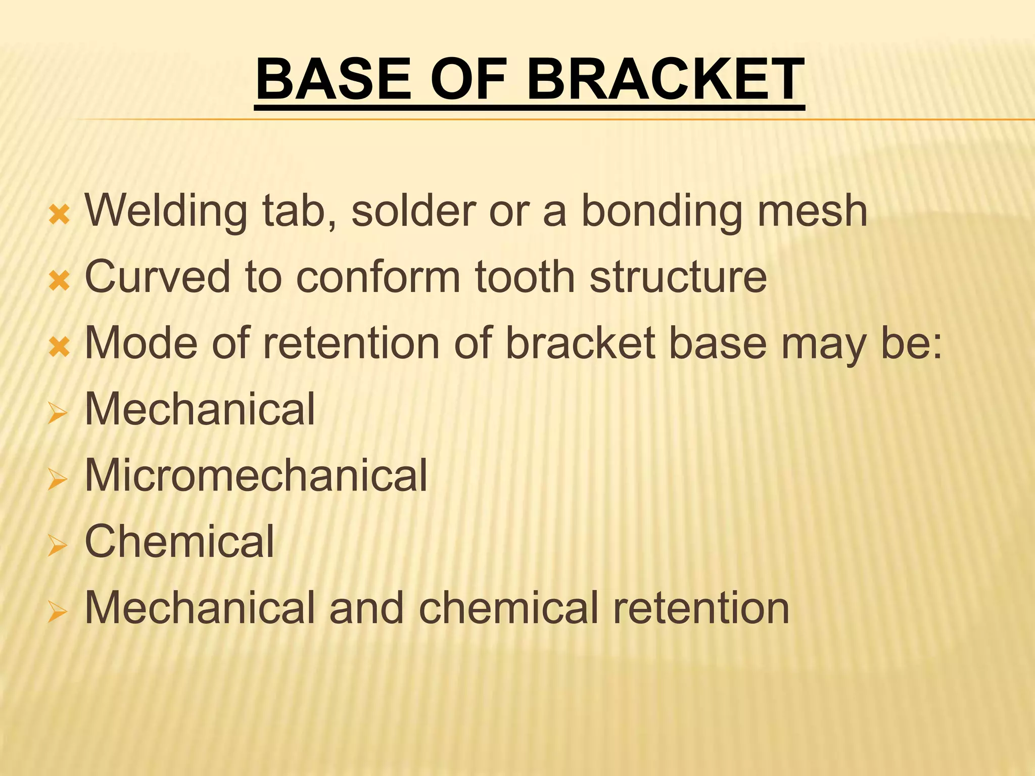 BRACKET PLACEMENT IN ORTHODONTIC BONDING | PPTX