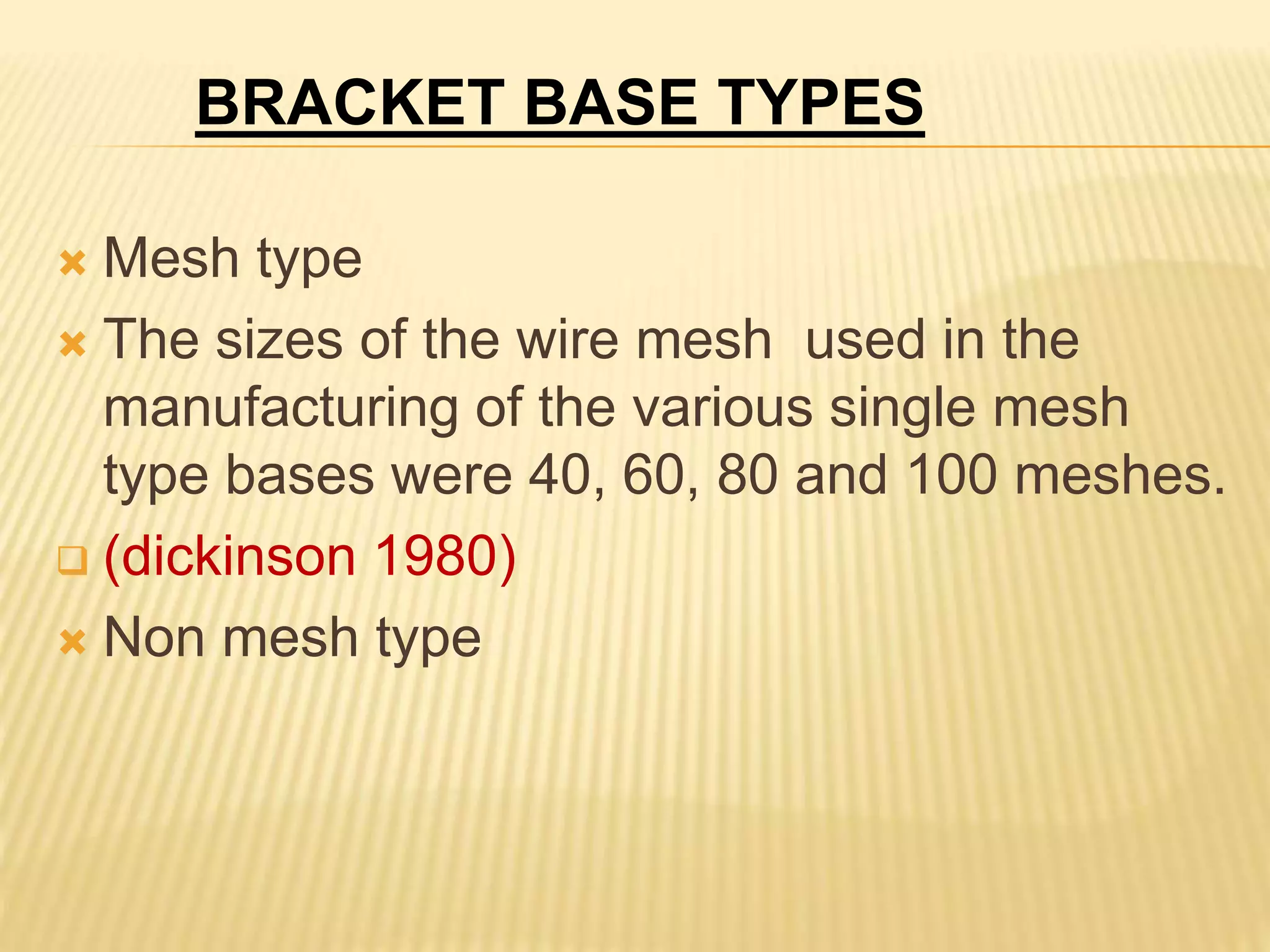 BRACKET PLACEMENT IN ORTHODONTIC BONDING | PPTX