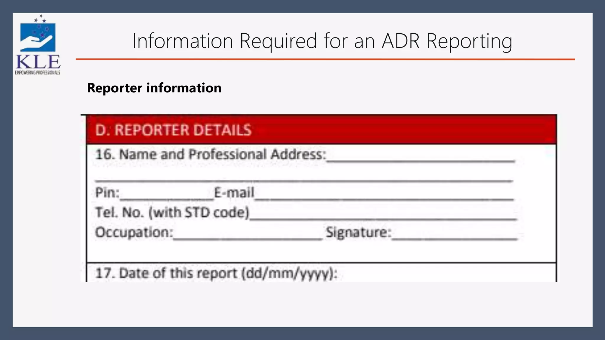 Reporting of pharmacovigilance and role of pharmacist | PPTX