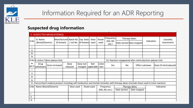 Reporting of pharmacovigilance and role of pharmacist | PPTX ...