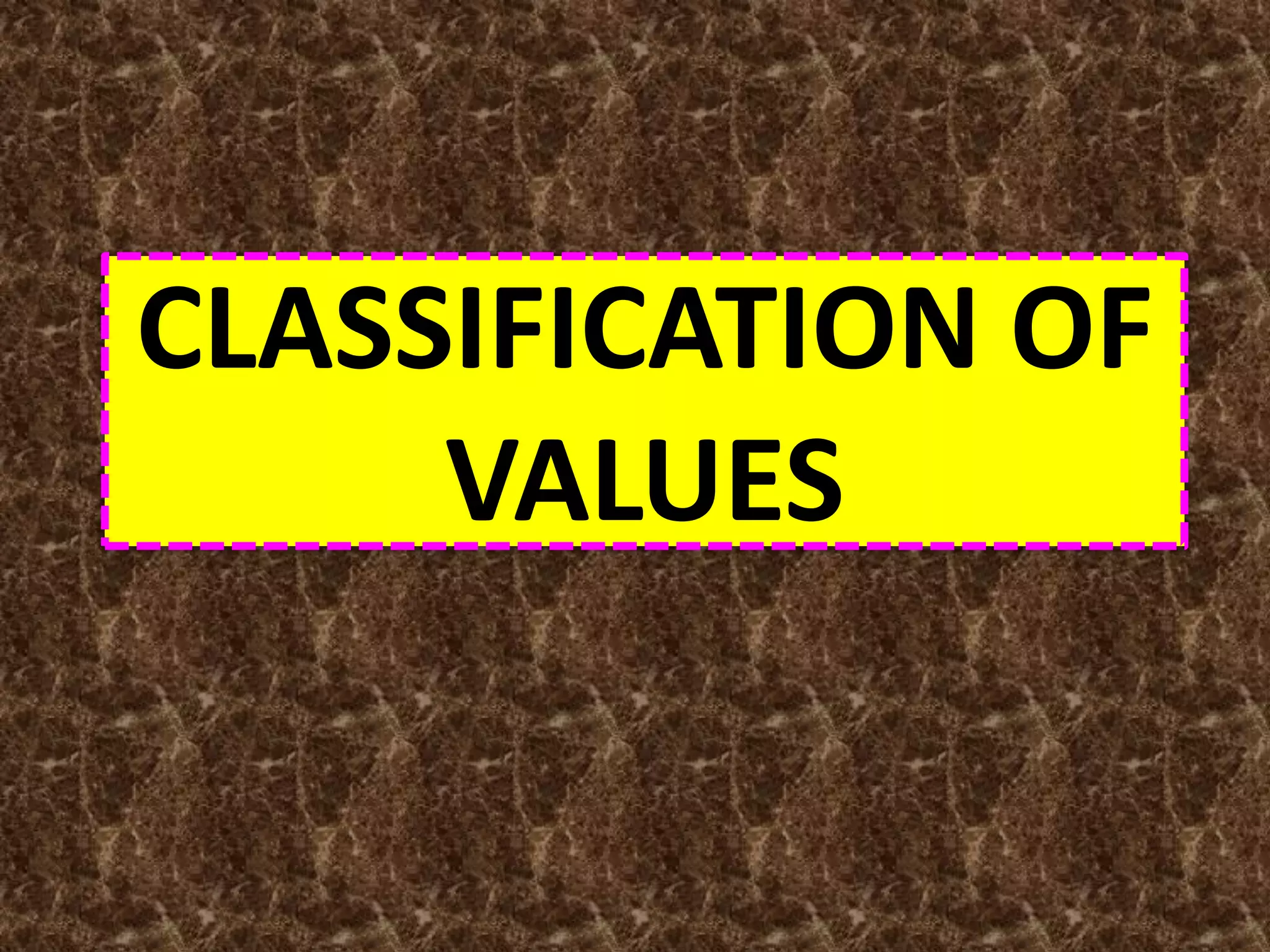 5. unit i classification of values | PDF | Education