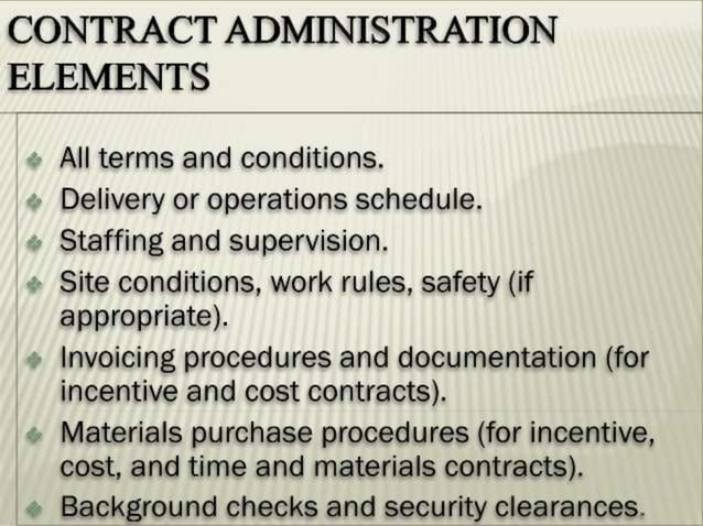 contract administration PPT | PPTX