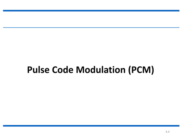 5. analog to digital conversion. ( pcm ,dm with short descriptions ) | PPTX