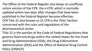 5. Unit-V- Regulatory Concepts. | PPTX