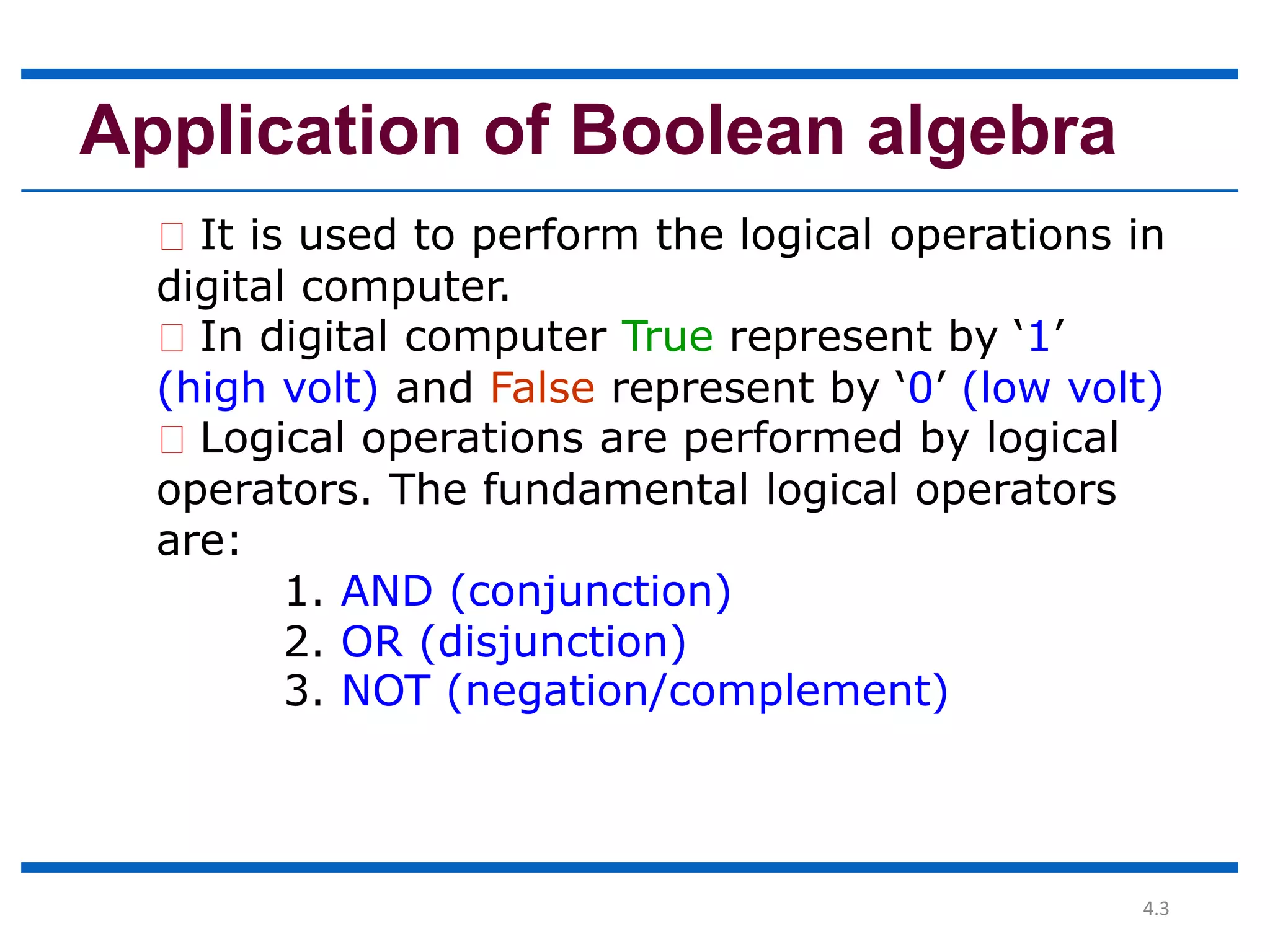 5.boolean algebra | PPT
