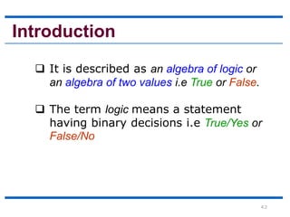 5.boolean algebra | PPT