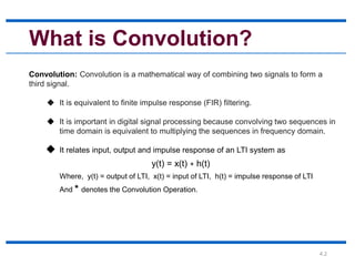 5. convolution and correlation of discrete time signals | PPT