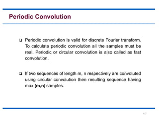 5. convolution and correlation of discrete time signals | PPTX
