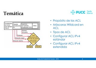 5.1 Listas de control de acceso ACL | PPT
