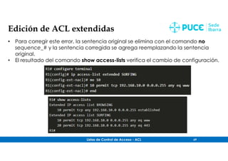 5.1 Listas de control de acceso ACL | PPT