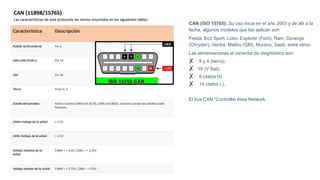 Protocolo de comunicación SAE J1850 VPW | PPTX