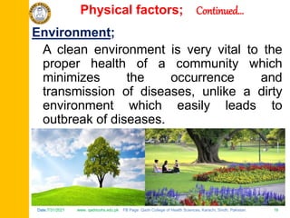 “the environment and its impact on community health” | PPTX