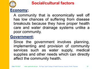 “the environment and its impact on community health” | PPTX