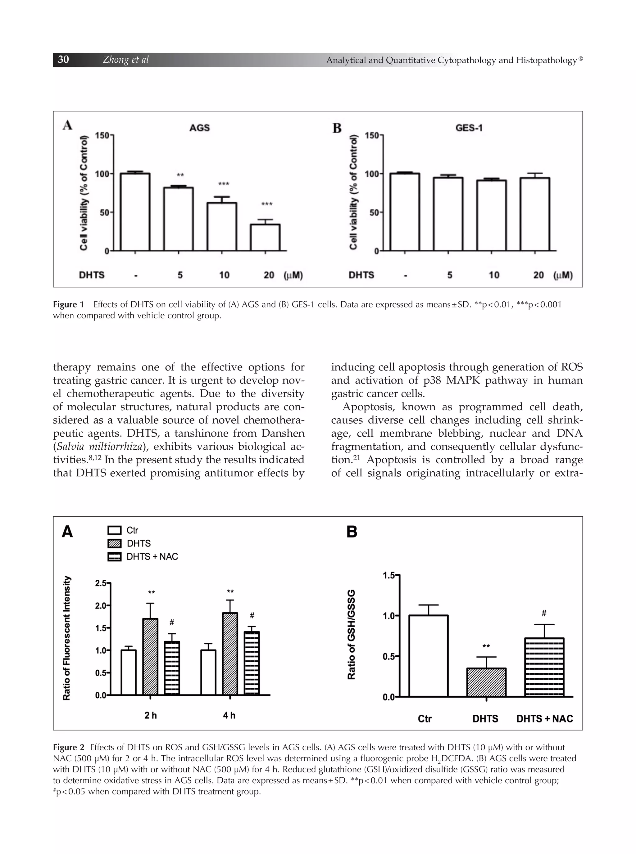 Dihydrotanshinone I Induces Apoptosis Through Reactive Oxygen Species–Mediated Oxidative Stress ...