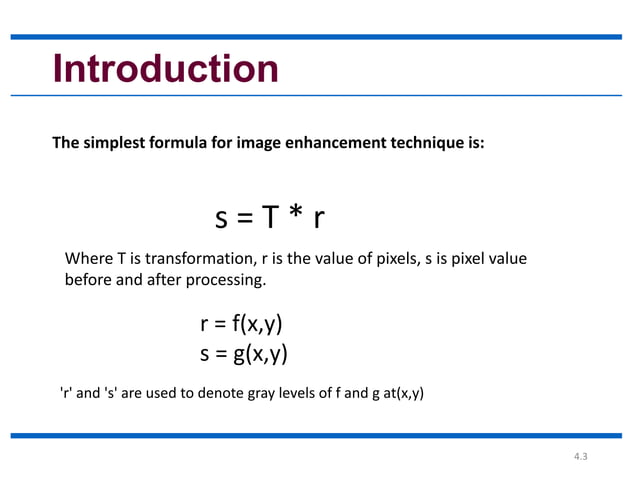 5. gray level transformation | PPTX