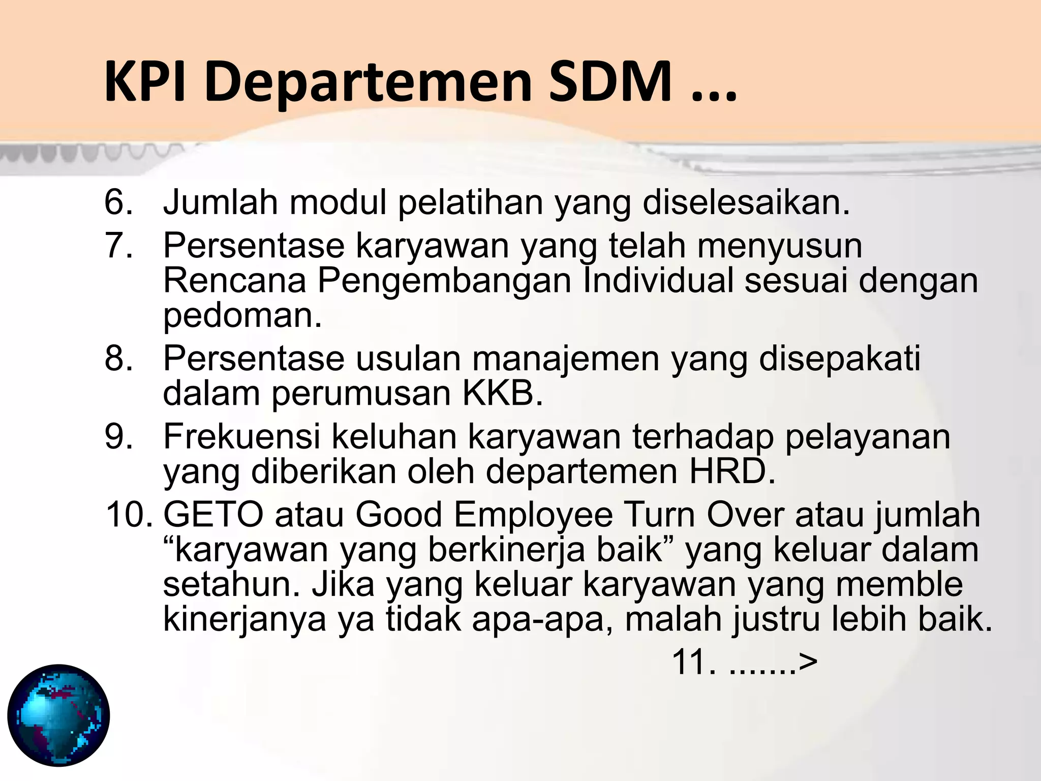 Menyusun Pengukuran Kinerja (KPI) Divisi/Departemen _Training BALANCED ...