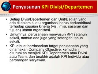 Menyusun Pengukuran Kinerja (KPI) Divisi/Departemen _Training BALANCED ...